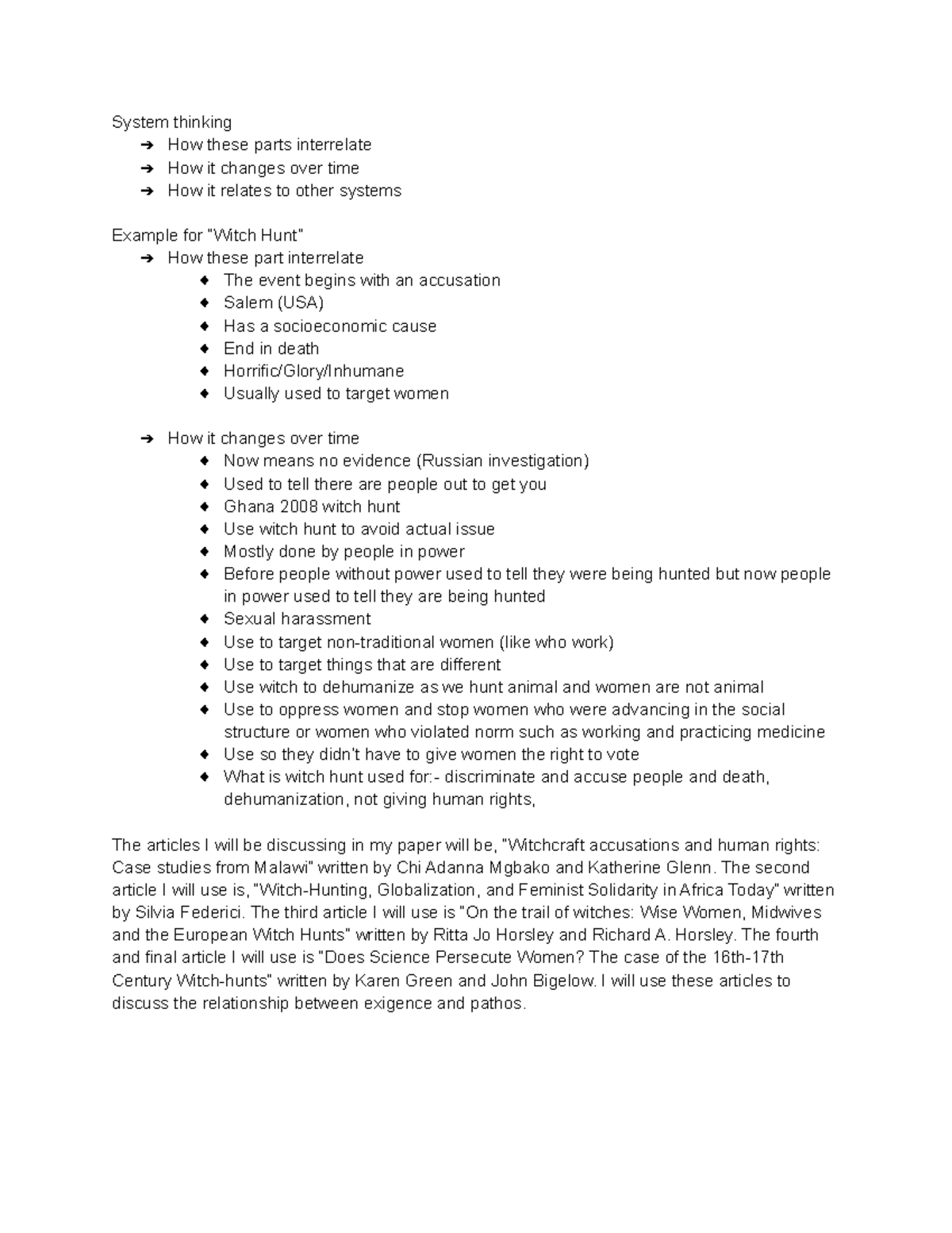 ENG Unit 2 System Thinking - System thinking How these parts ...