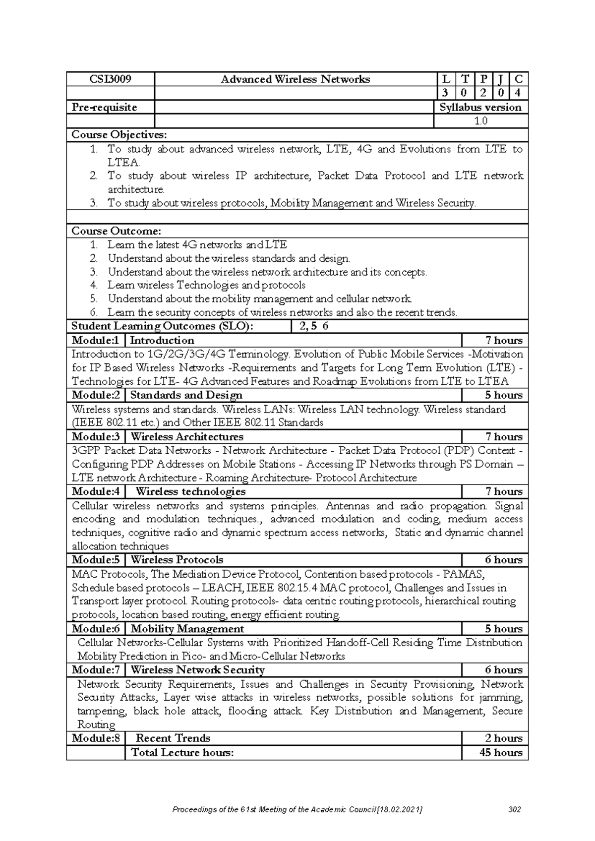 CSI3009 Advanced- Wireless- Networks ETH 1.0 66 CSI3009 61 ACP - CSI3009 Advanced Wireless ...