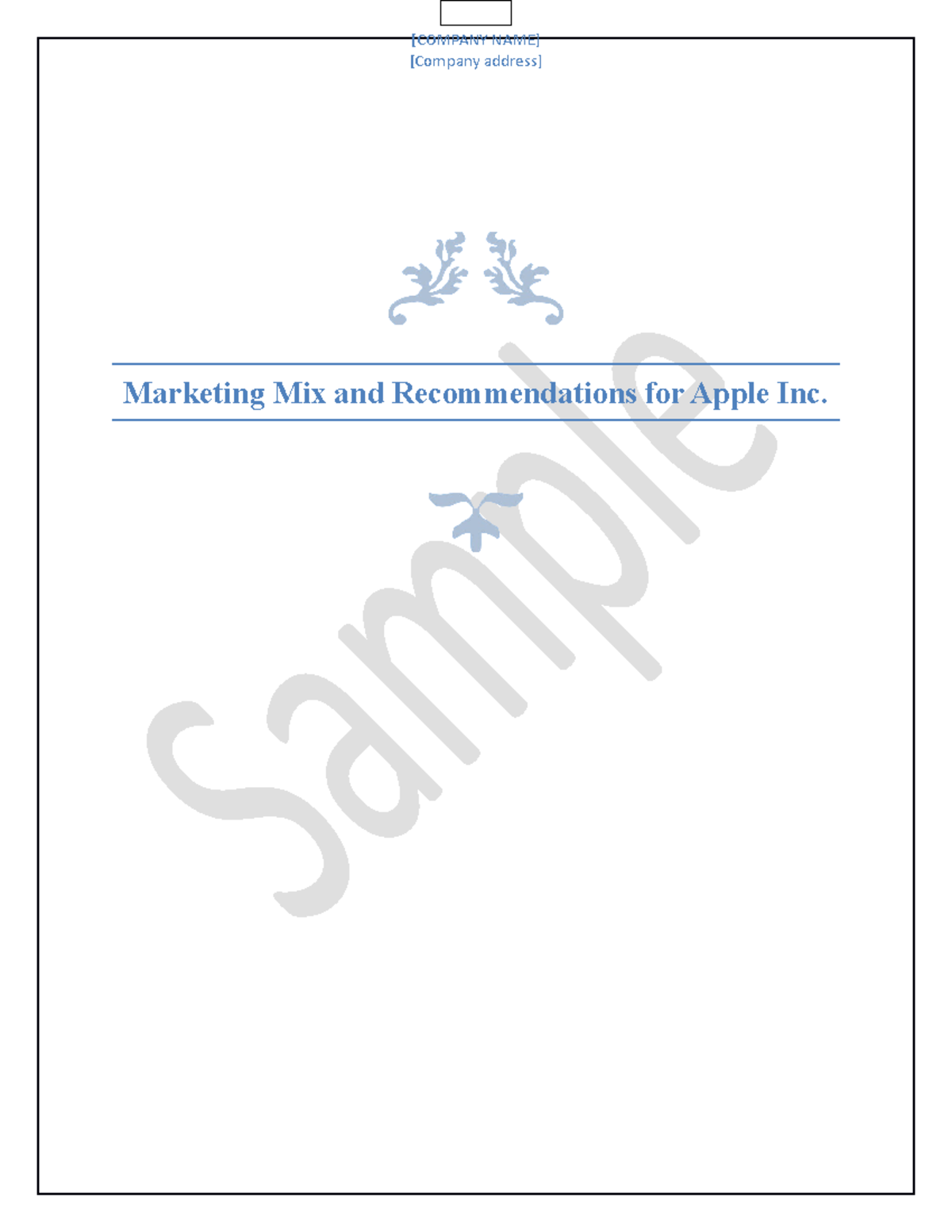 Marketing-mix-sample for assignment - Marketing Mix and Recommendations ...