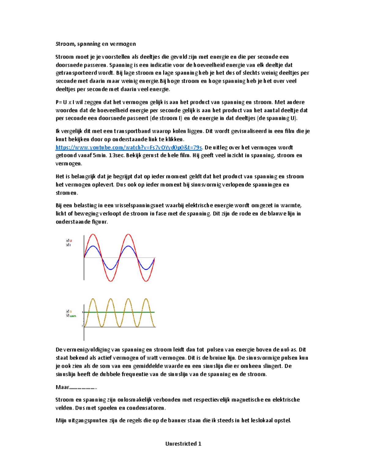 Uitleg P Q en S - Unrestricted 1 Stroom, spanning en vermogen Stroom ...