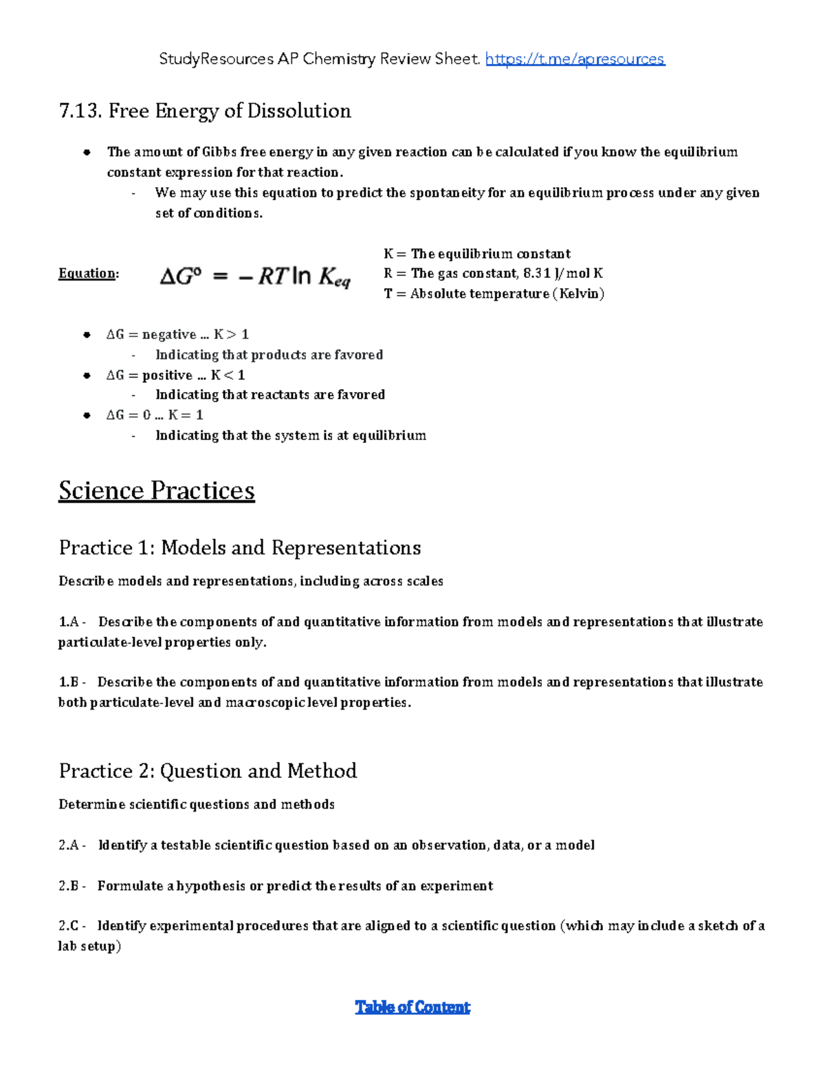 Fundamentals Chemistry Part 20 - StudyResources AP Chemistry Review ...