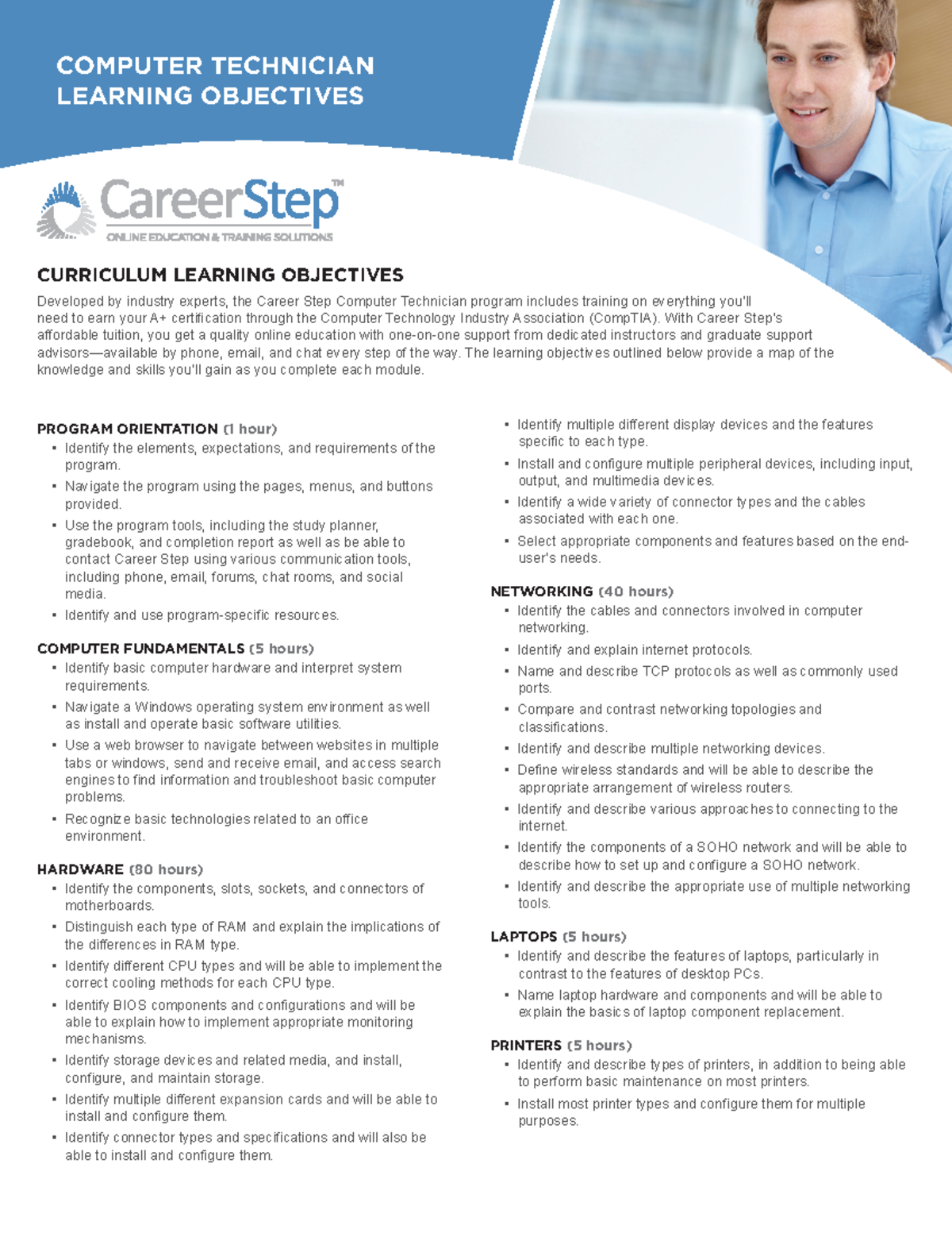 Learning objectives ct - CURRICULUM LEARNING OBJECTIVES Developed by ...