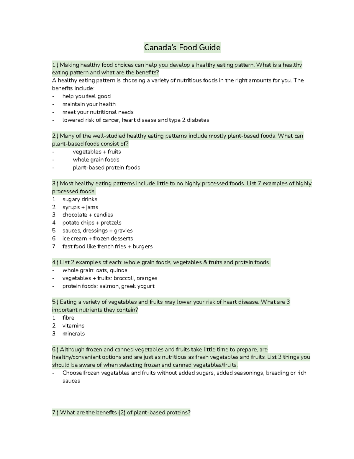 Canada's food guide - Canada’s Food Guide 1.) Making healthy food ...