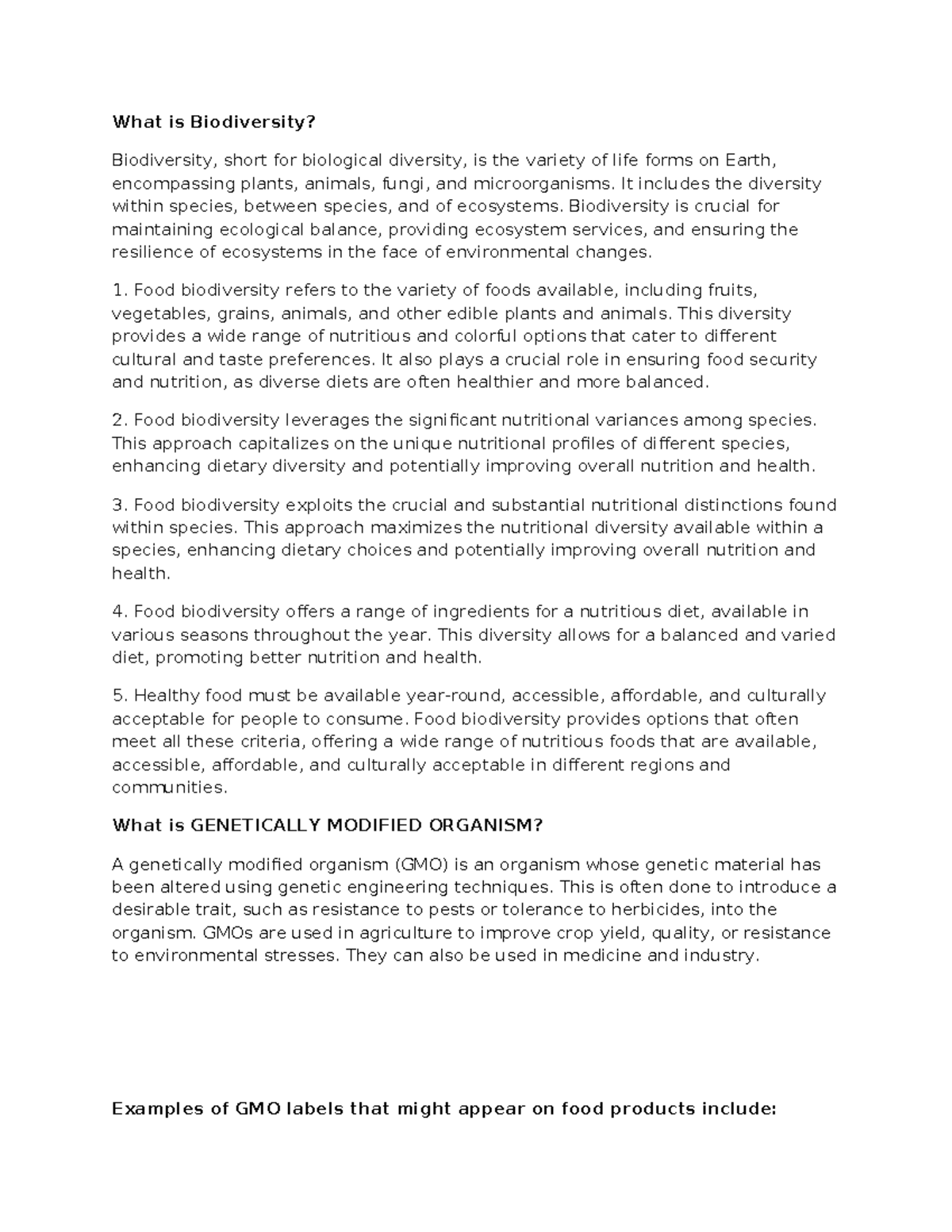 What is Biodiversity - What is Biodiversity? Biodiversity, short for ...