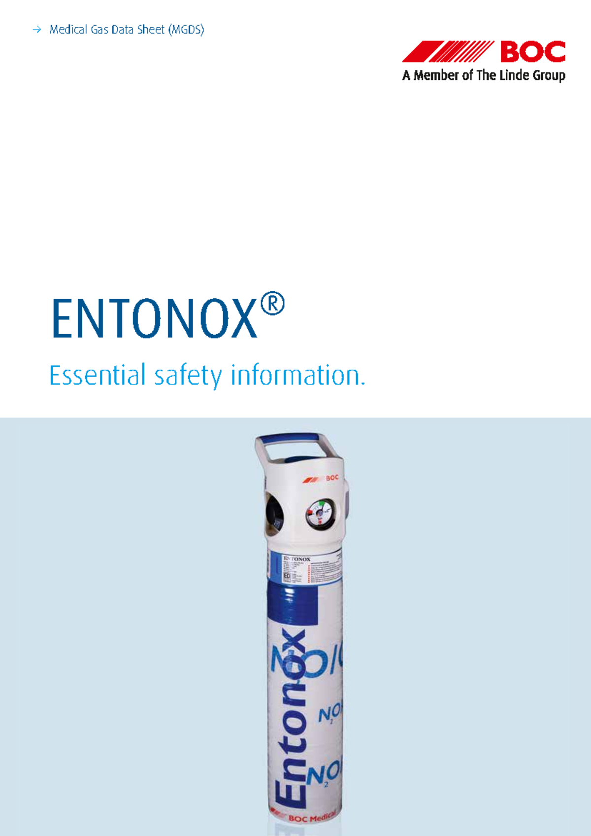 Entonox tcm410-43539 - → Medical Gas Data Sheet (MGDS) ENTONOX ...
