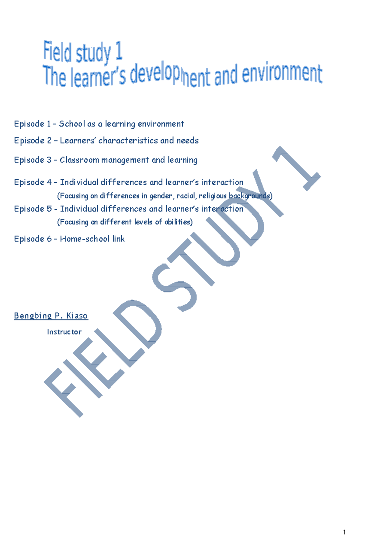 Fs-1-complete - a module that consist activities needed by students for ...