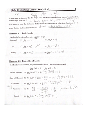 5.4 The Fundamental Theorem of Calculus - MTH 191 - Studocu