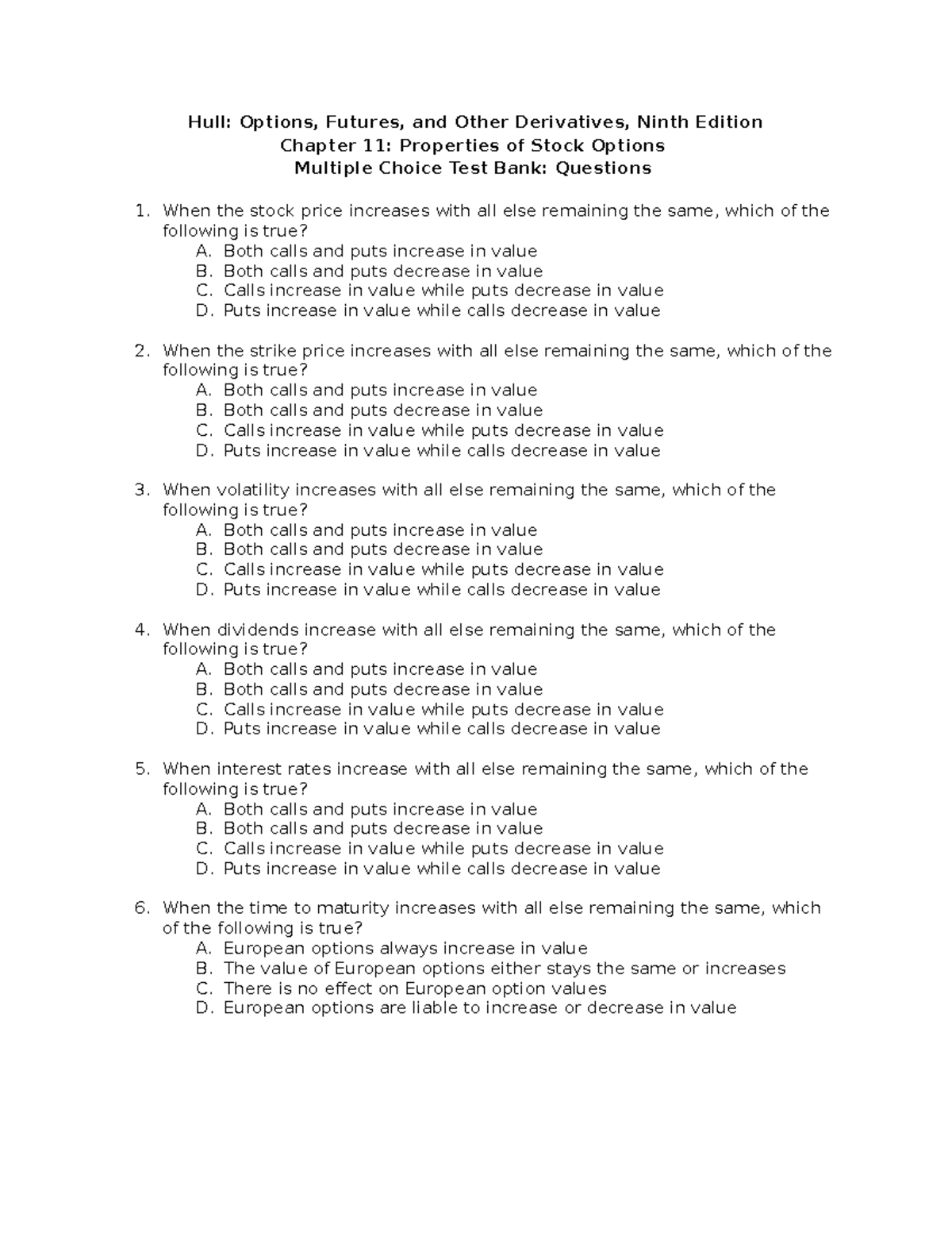 Sample/practice exam February 2018, questions and answers - Hull ...