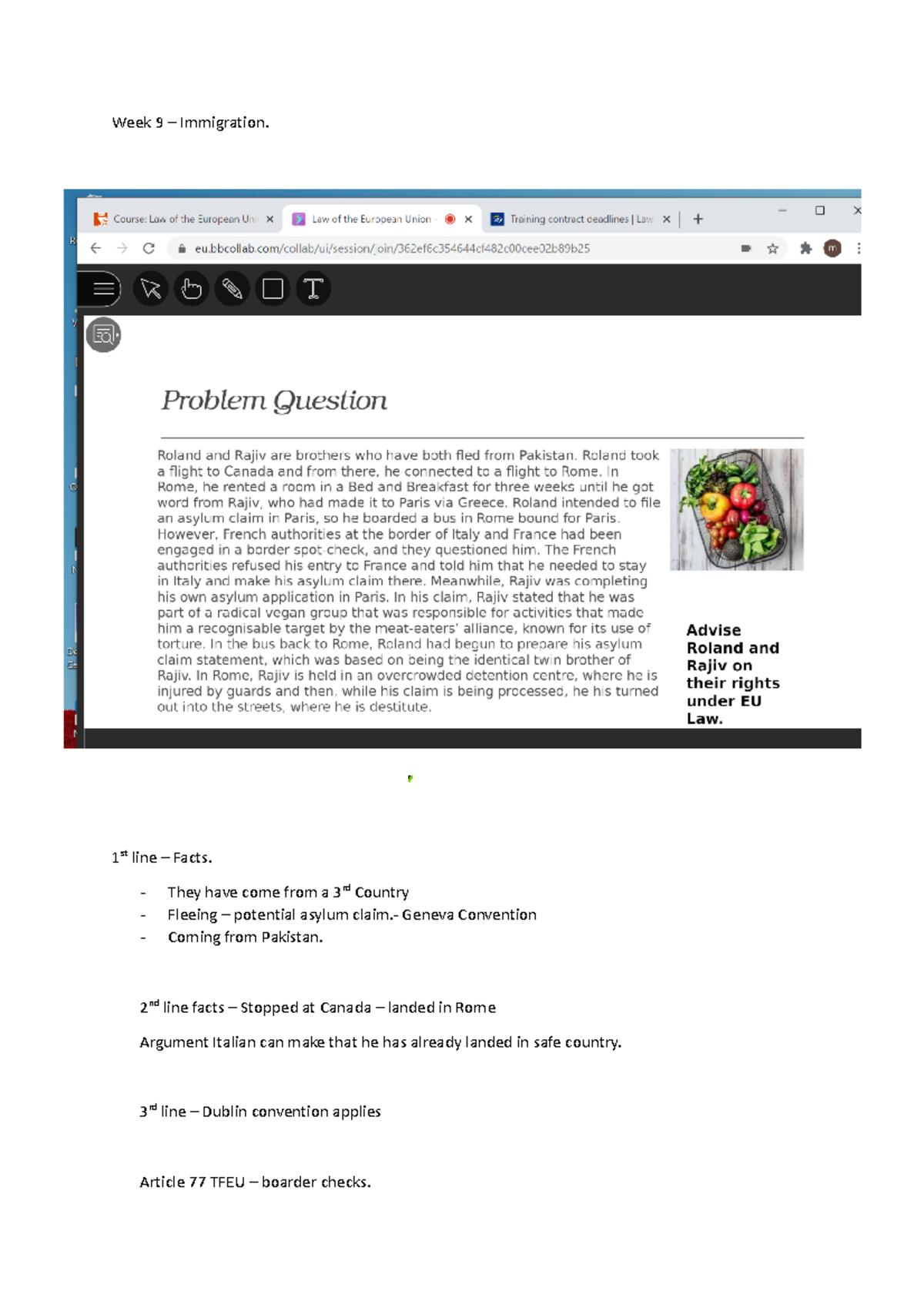 Week 9 Immigration - NOTES FOR TASK - UN3 - Studocu