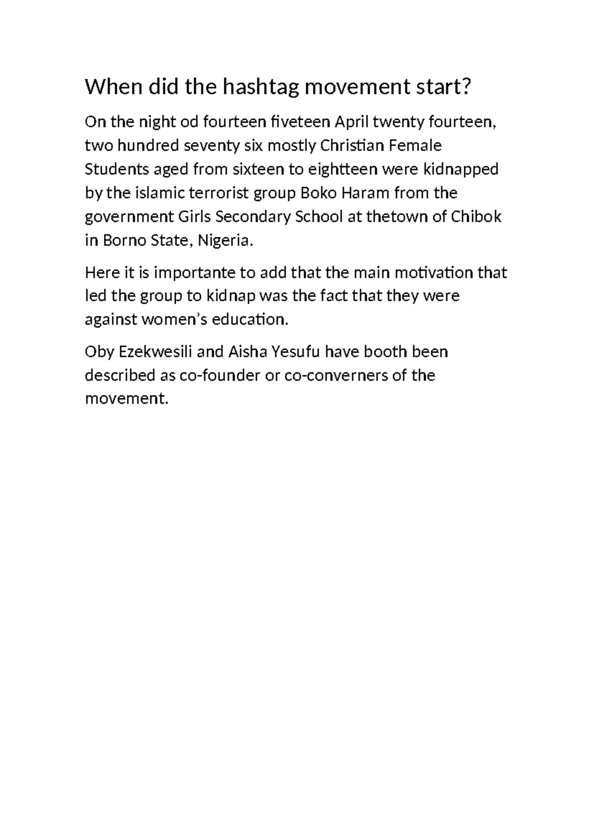 Parte - dispositivos - When did the hashtag movement start? On the ...