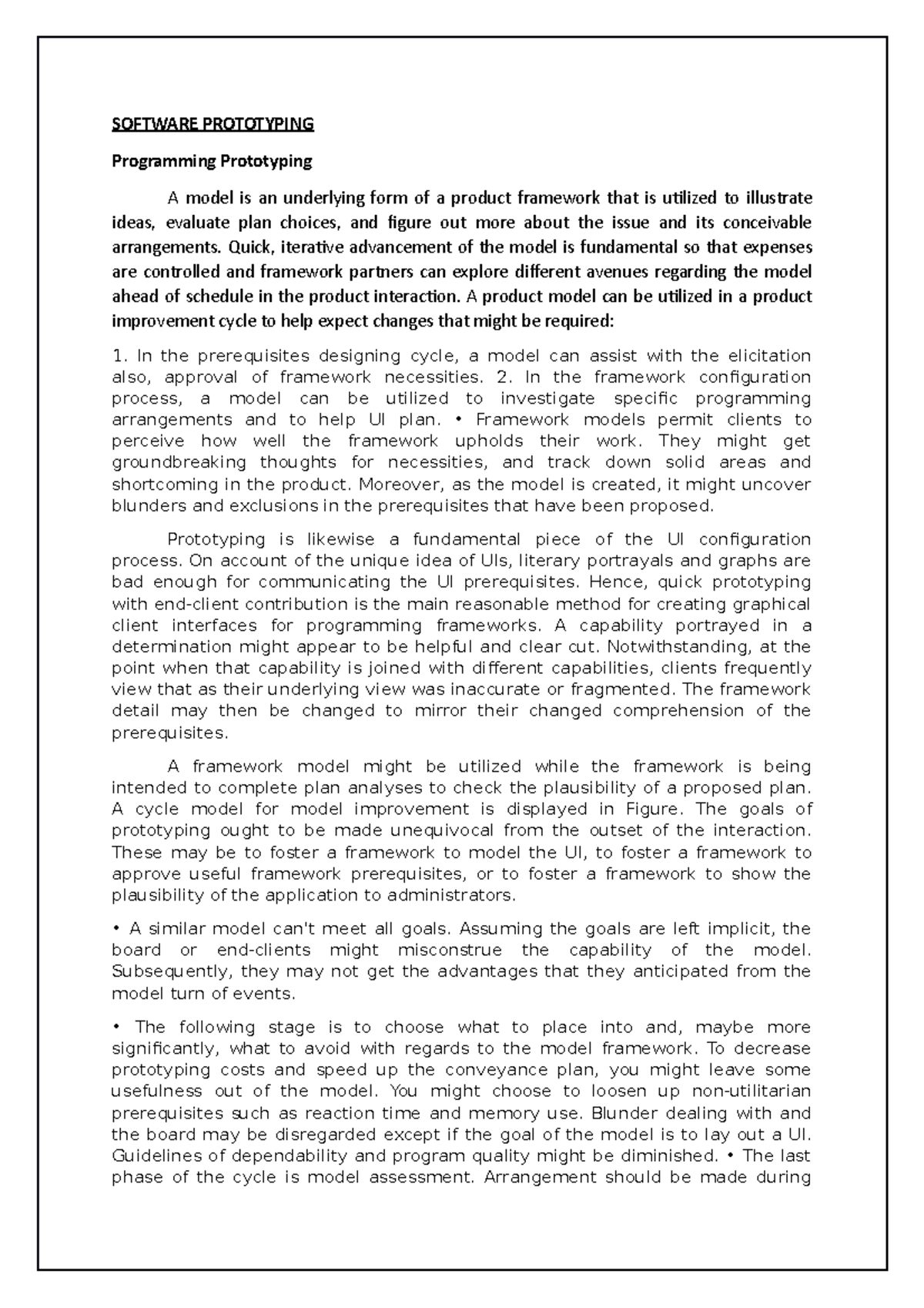 Software Prototyping - SOFTWARE PROTOTYPING Programming Prototyping A ...