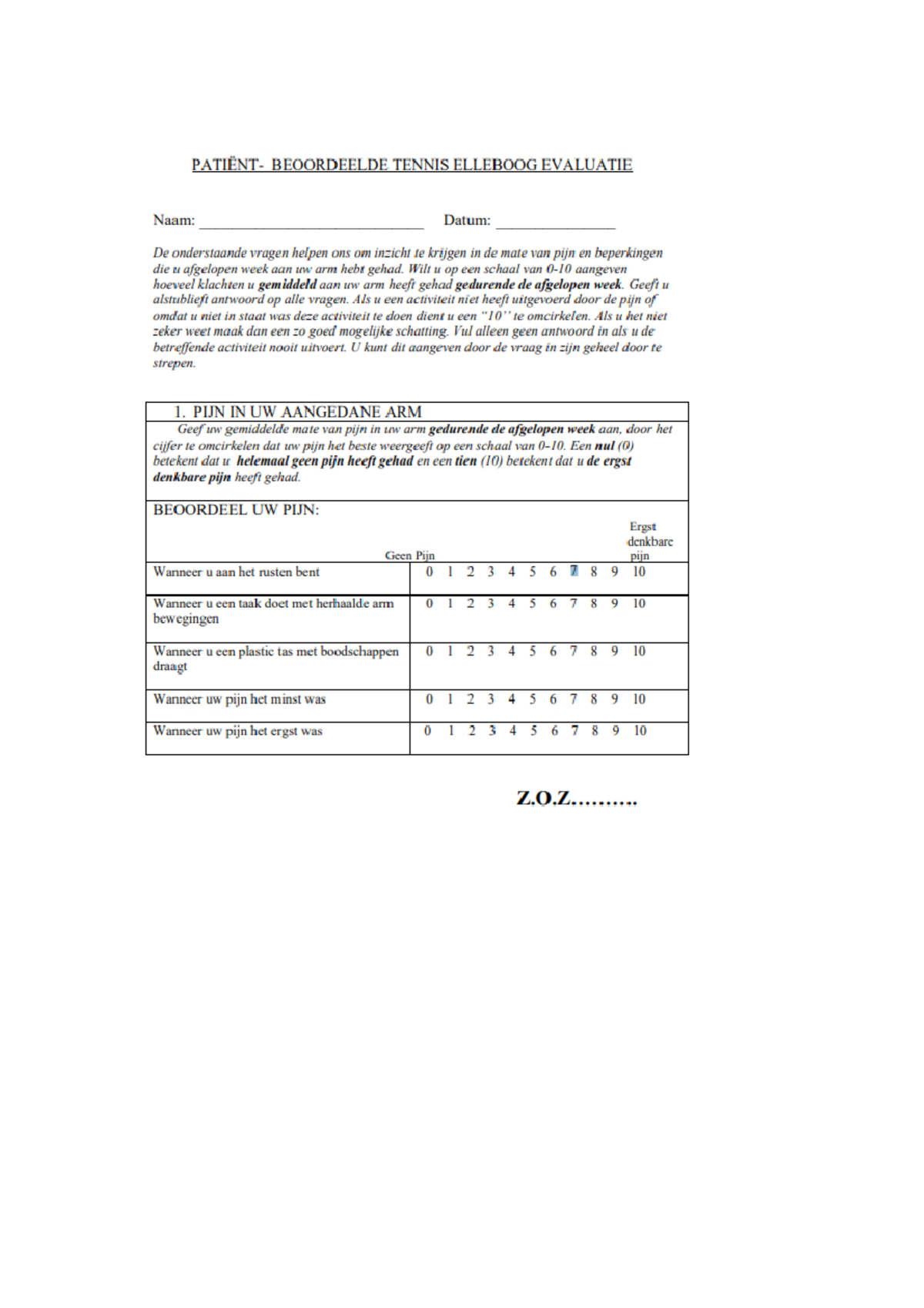 Prtee-dv schouder meetinstrument fysiotherapie - Communicatieve ...