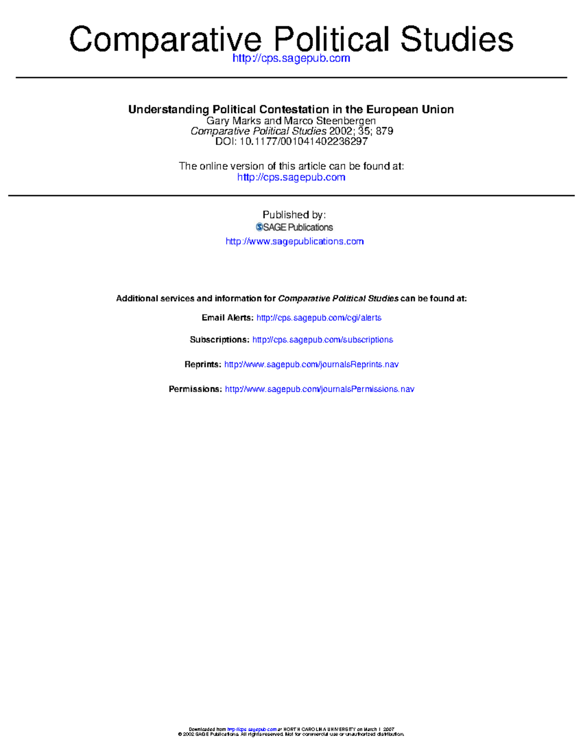 Understanding Political Contestation in the European Union ( PDFDrive ...