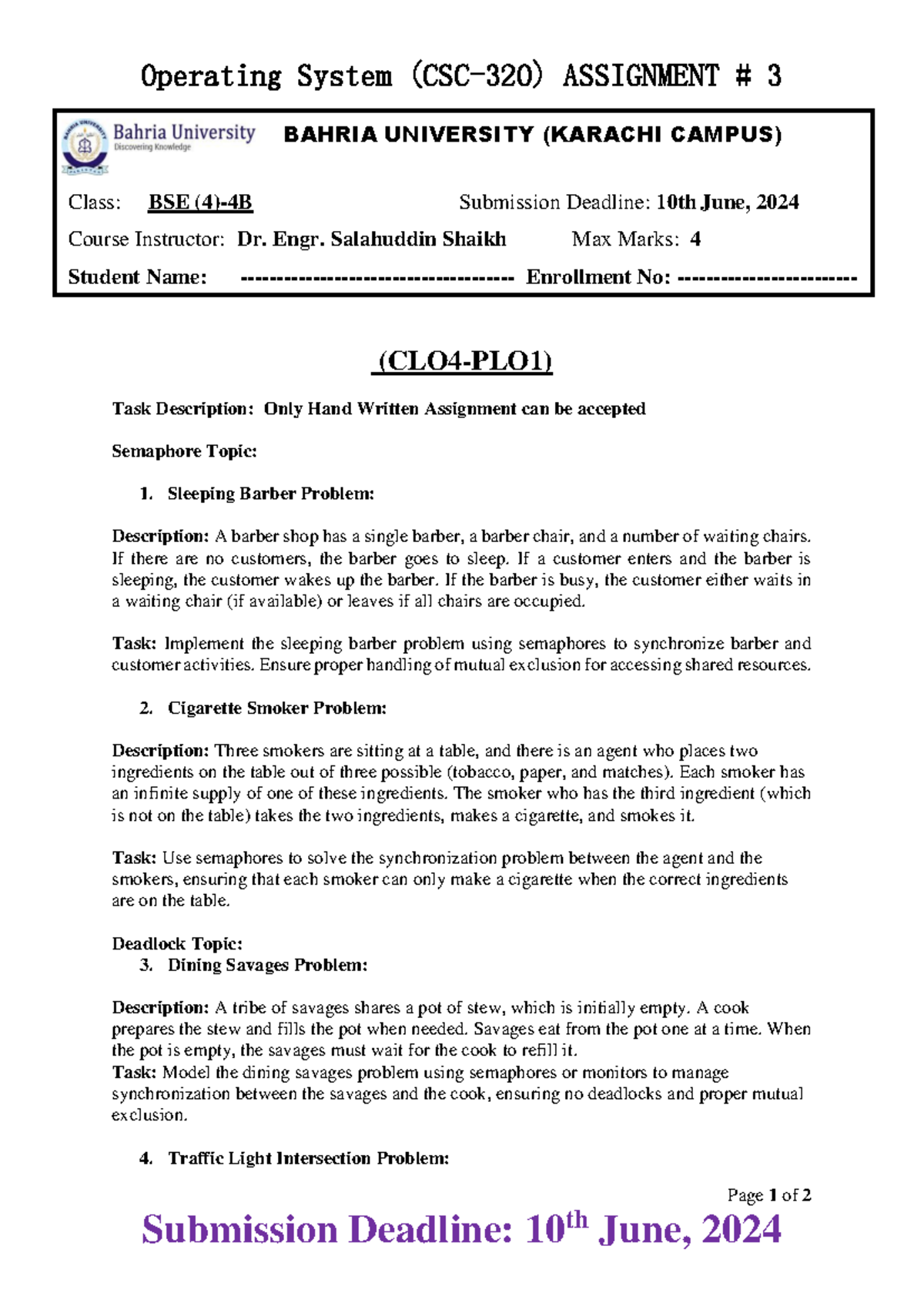 Assignment 03 29052024 044523 pm - Operating System (CSC-320 ...