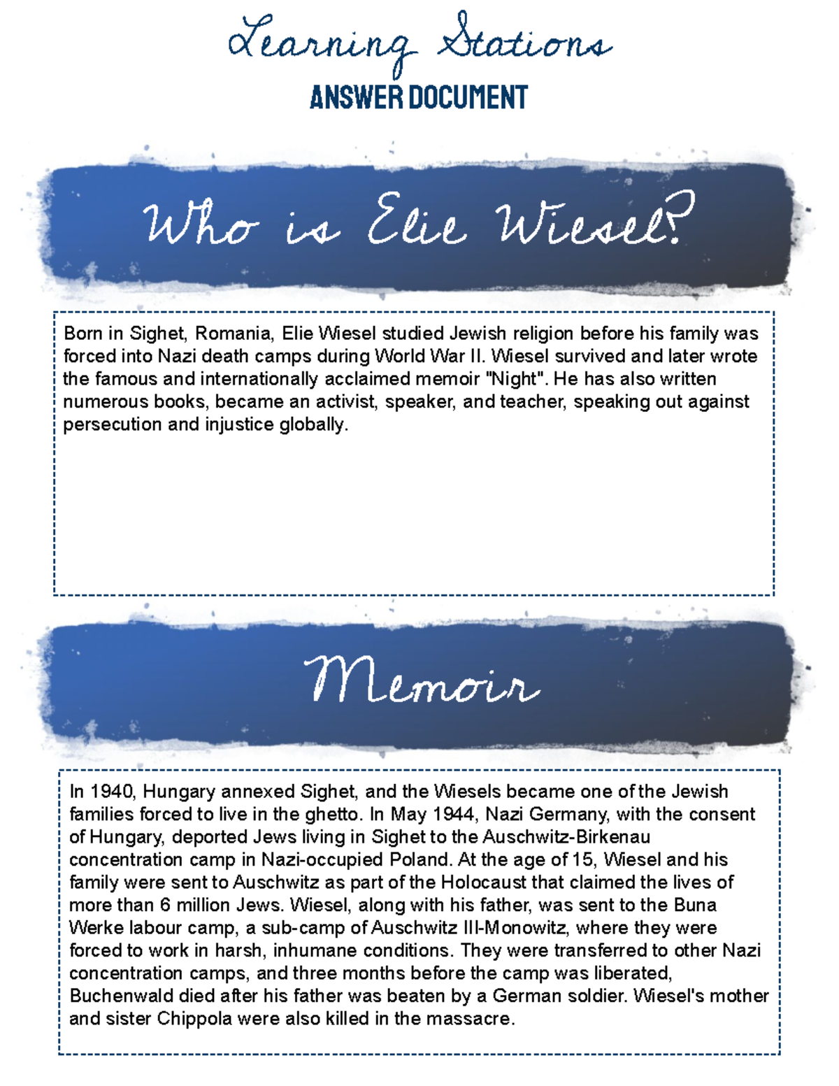 Copy of Night LS Answer Doc - Learning Stations Answer document Who is ...