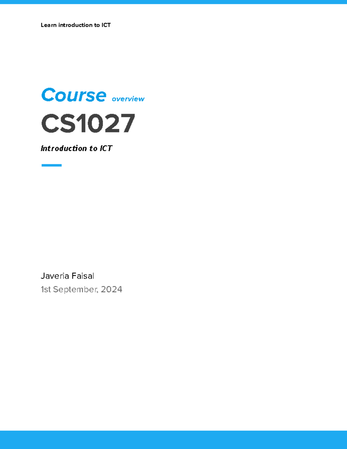 CS1027 - Summary of a course to help students. - Learn introduction to ...