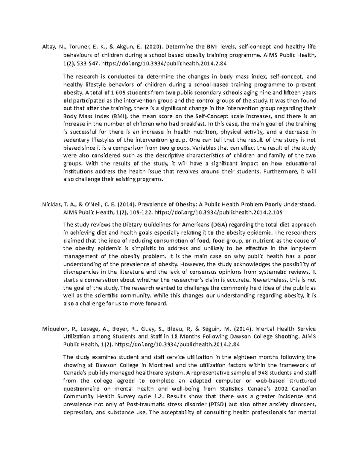 Annotated Journal - Altay, N., Toruner, E. K., & Akgun, E. (2020 ...