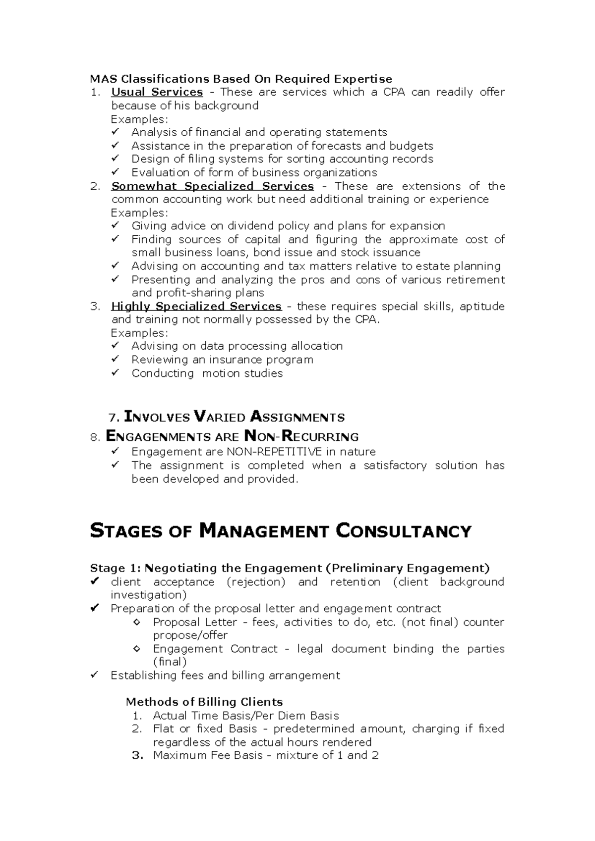 MAS Reviewer - MAS - MAS Classifications Based On Required Expertise 1 ...