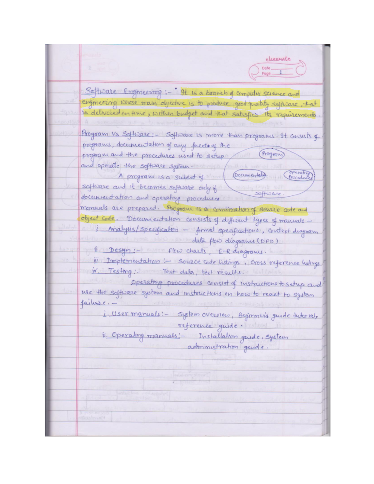 Software Engg Notes - BCA - Studocu