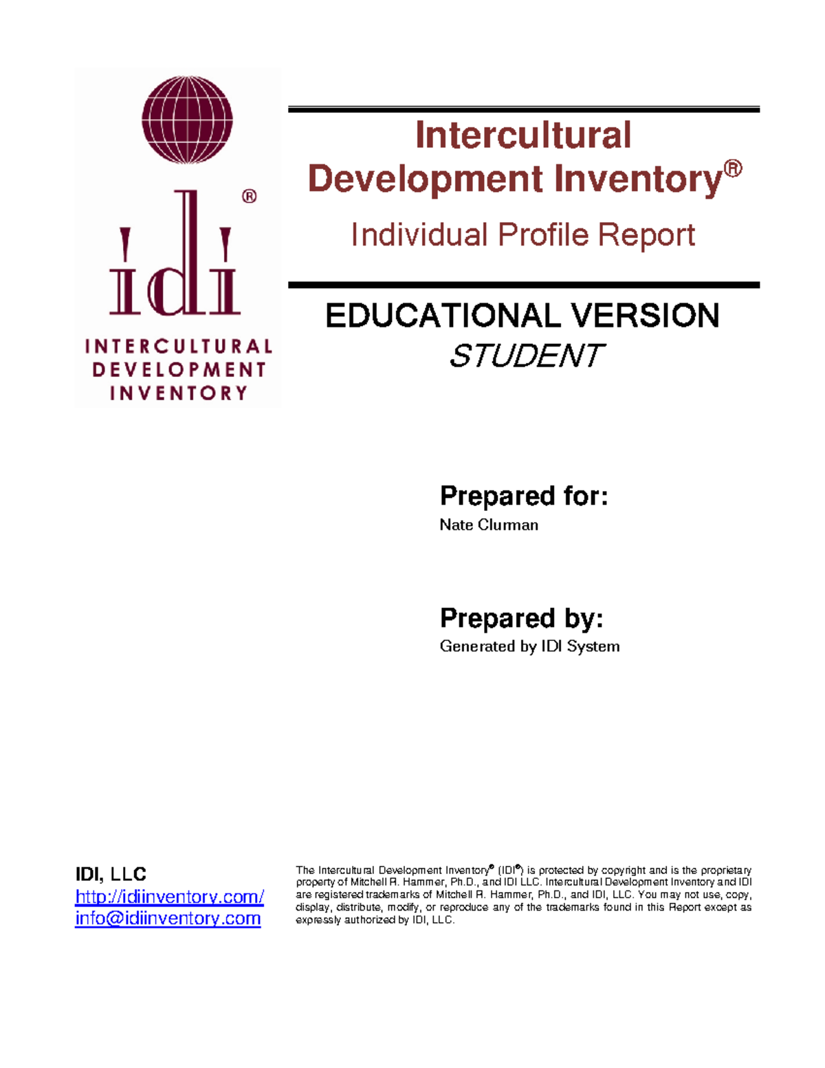 10581-Spanish 101Spring 20214 Nate Clurman Profile - Intercultural ...