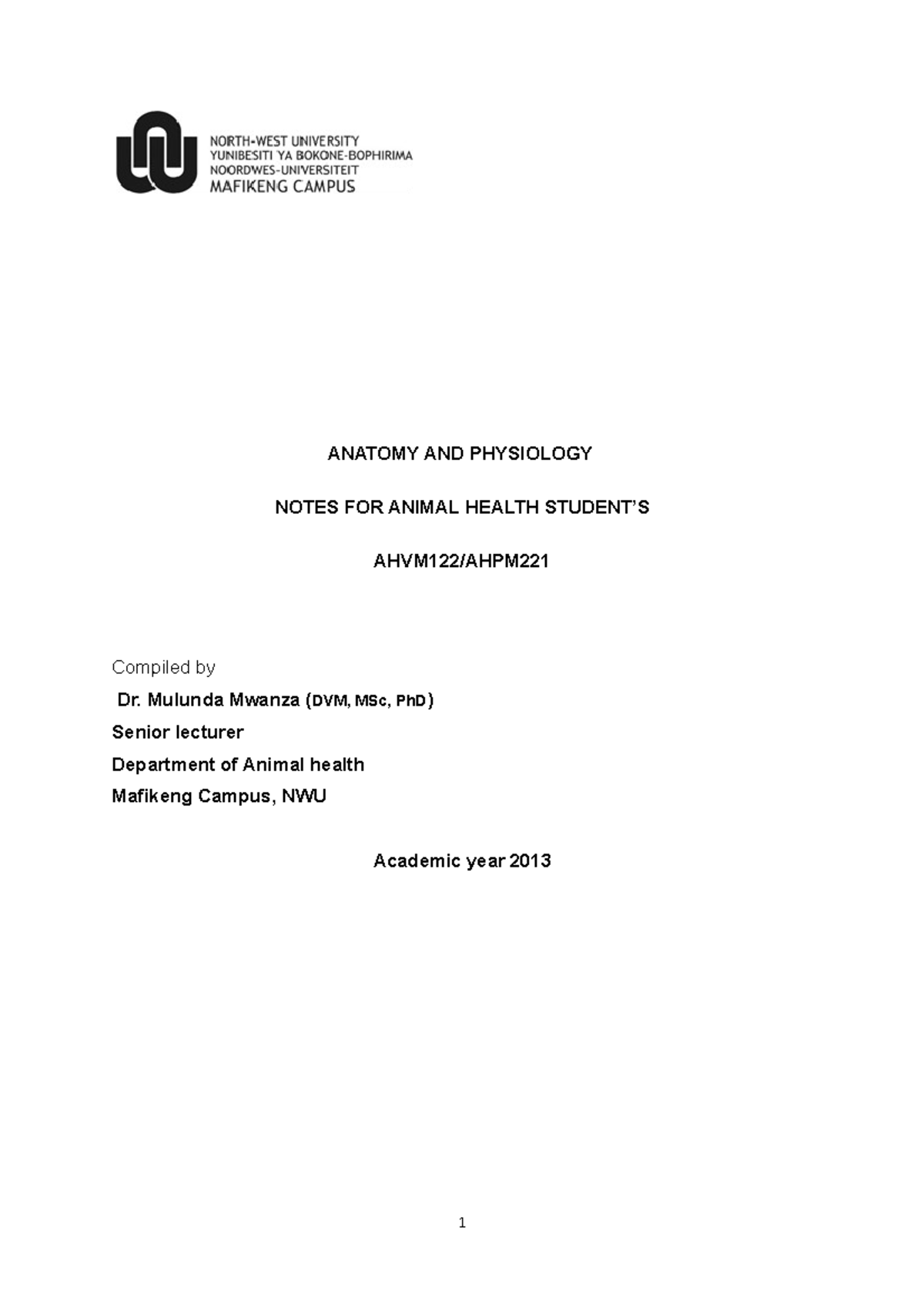 Anatomy AND Physiology 2 Students Notes - ANATOMY AND PHYSIOLOGY NOTES ...