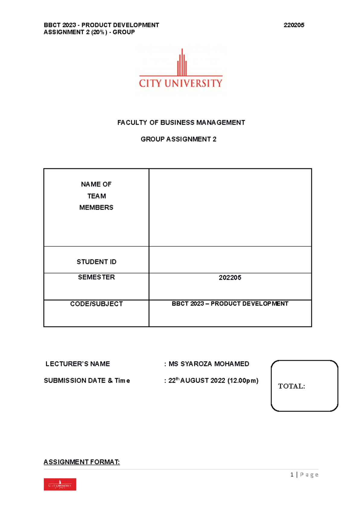 A2 202205 BBCT2023 Product Development Class 12-2pm (1) 220822 ...