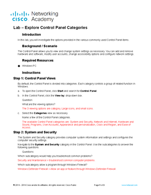 IT Tutorial 1 Part 1 (answer) - Chapter 1 Security Concepts BMIT2703 Information and IT Security ...