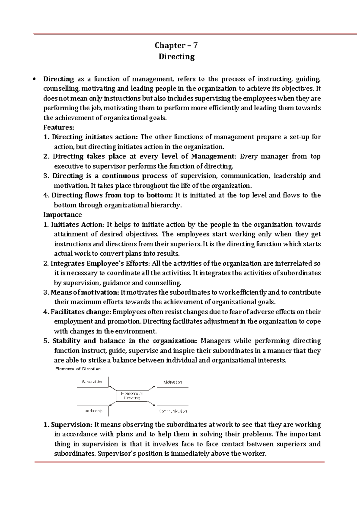 Class 12 Business Studies Chapter 7. Directing - Chapter 3 7 Directing ...