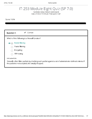 Module 4 QUIZ Questions - IT 253 - Module 4 QUIZ QUESTIONS - Studocu