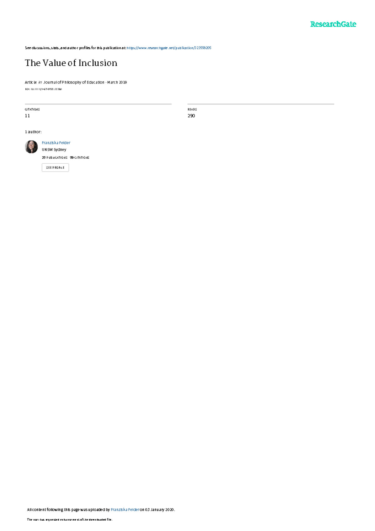 The Value of Inclusion - Inclusive education notes - See discussions ...