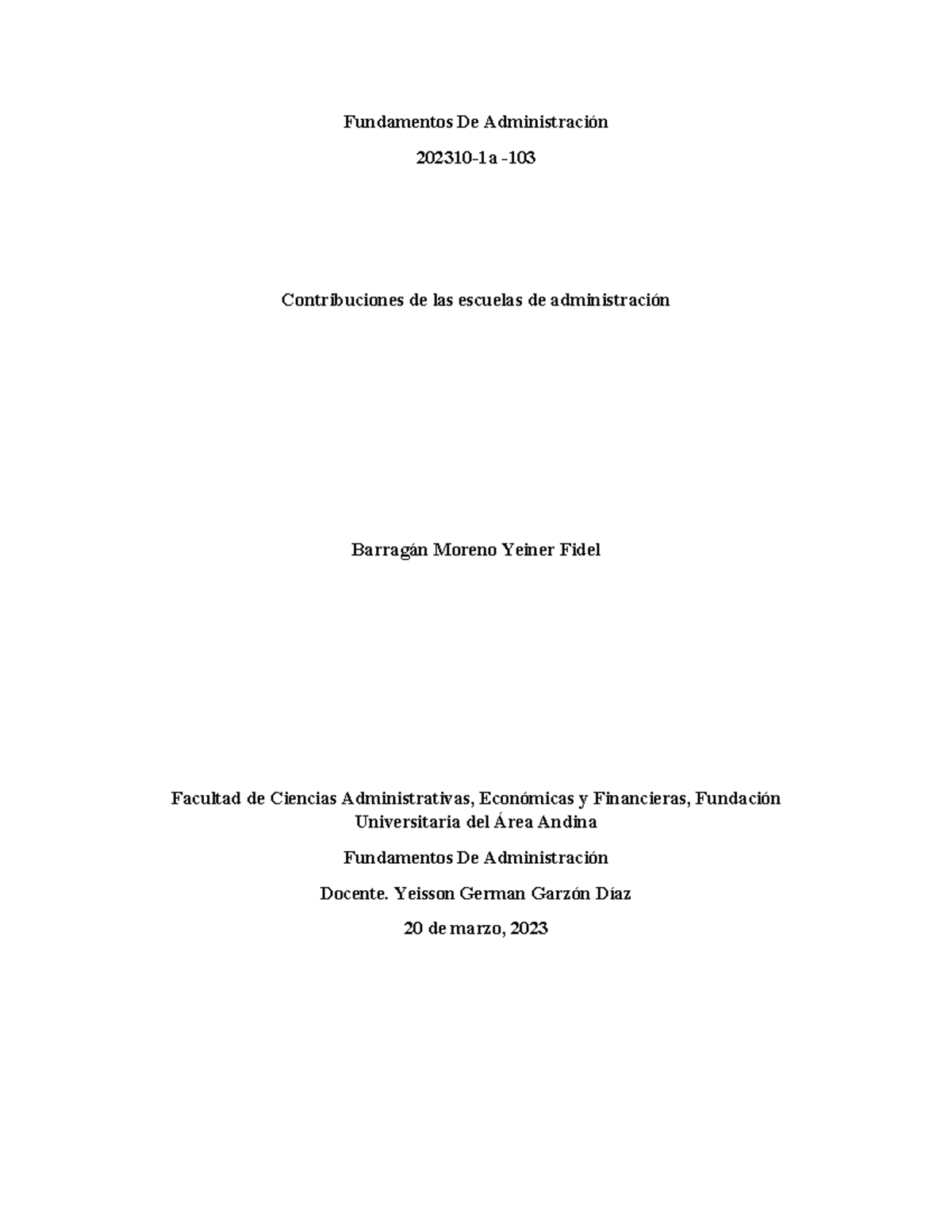 Actividad Evaluativa - ejeje - Fundamentos De Administración 202310-1a ...