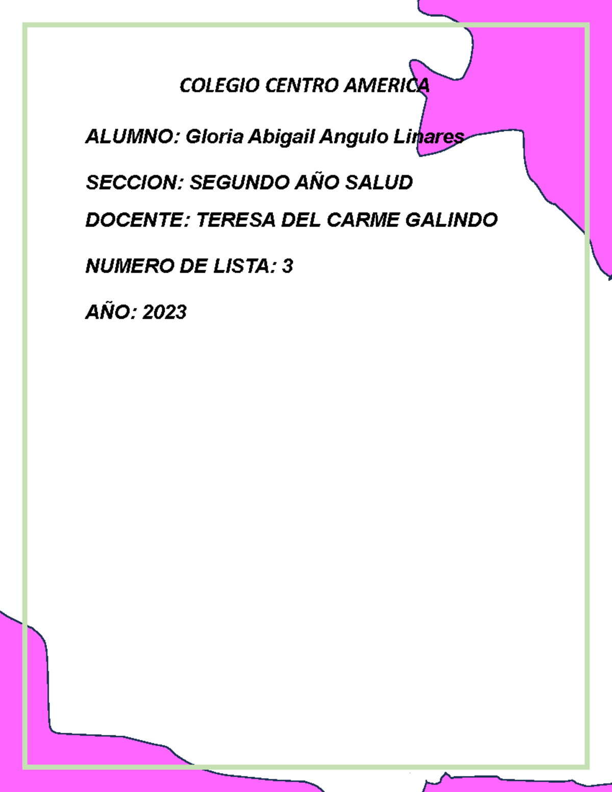 Album - idk - COLEGIO CENTRO AMERICA ALUMNO: Gloria Abigail Angulo ...