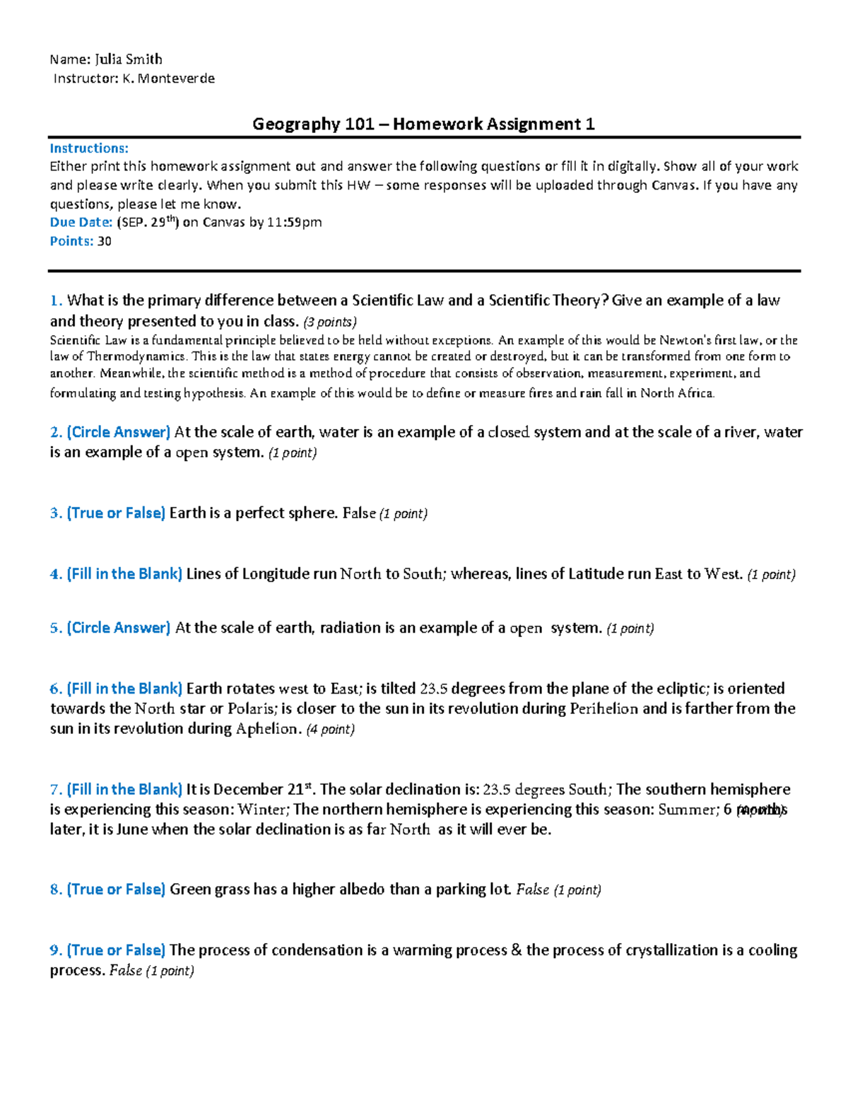 HW 1 SDSU FA23 - help for homework - Name: Julia Smith Instructor: K ...