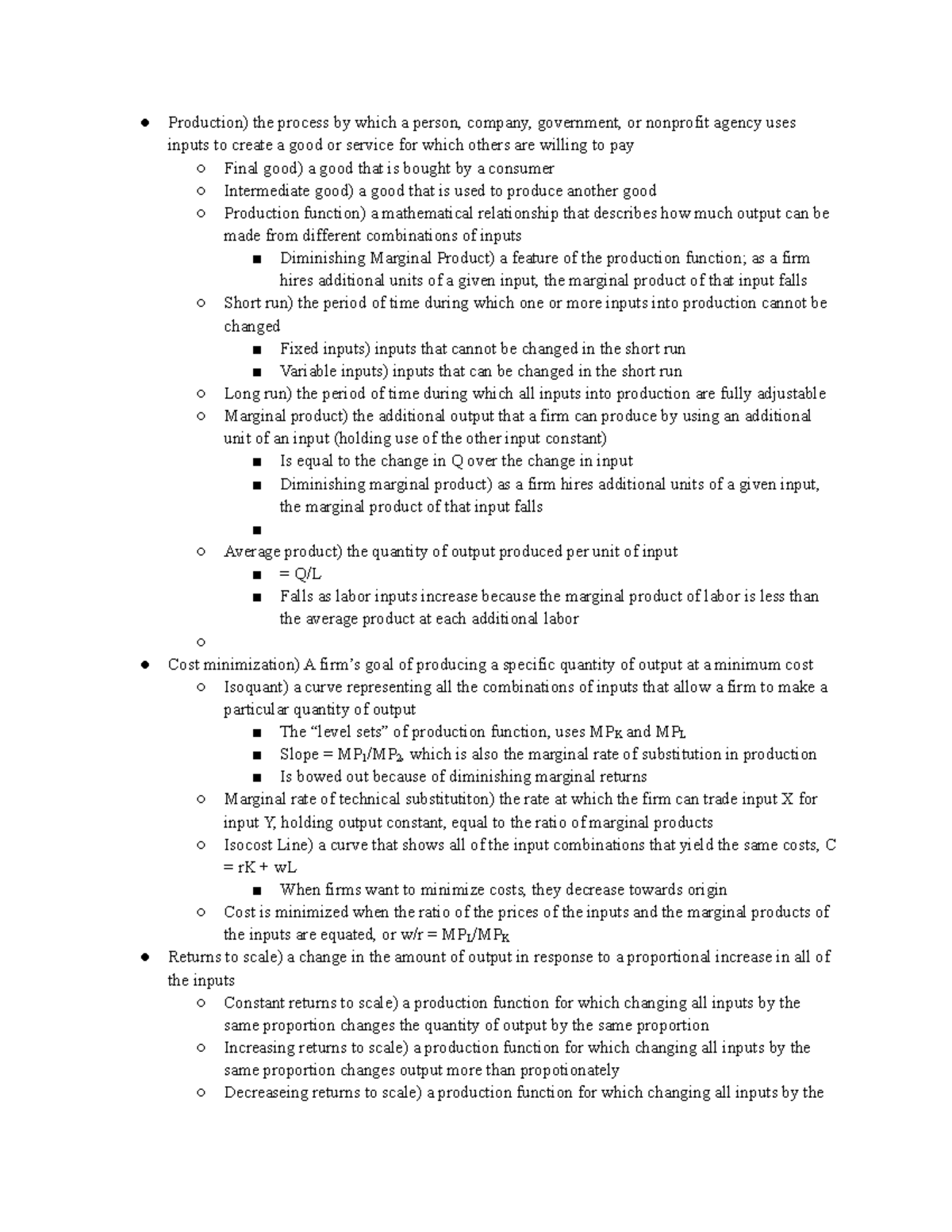 Econ Notes #2 - Descriptive information with all the terms, concepts ...