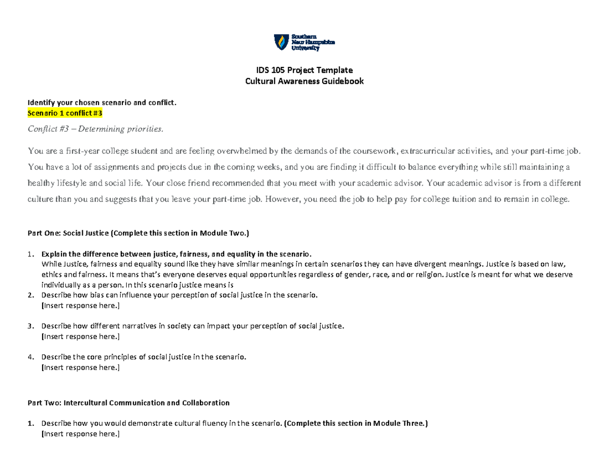 Module 5 - IDS 105 Project Template Cultural Awareness Guidebook ...