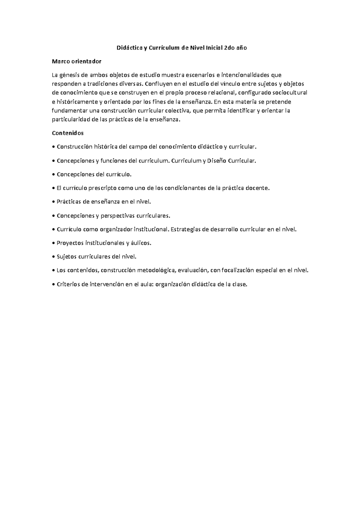 Didáctica y Currículum de Nivel Inicial 2do año ABC - Didáctica y ...