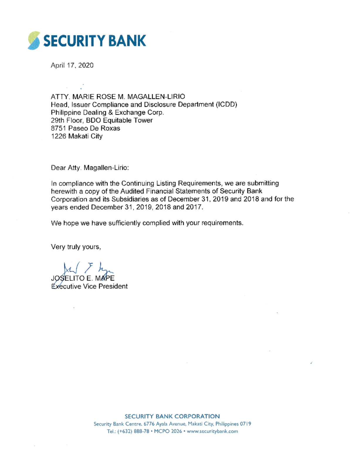 Disclosure-No.-1232-2020-2019-Audited-Financial-Statements - Security ...