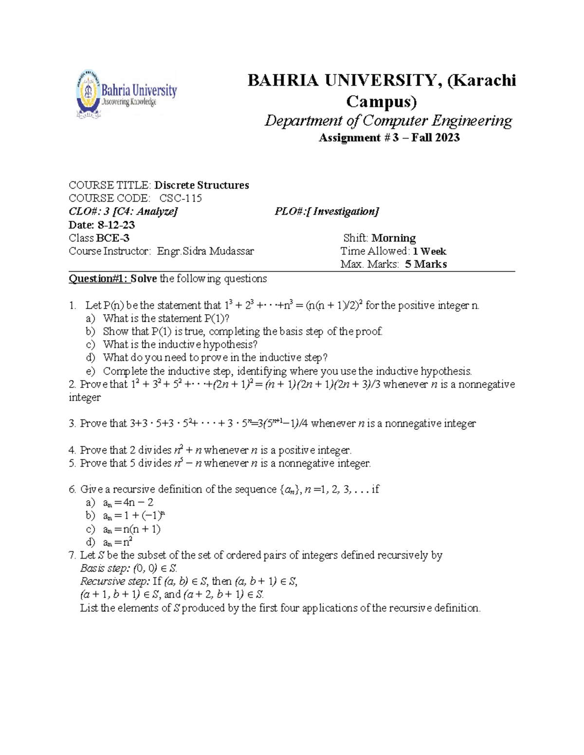 Assignment-3-DS-251120adhbfhdsa23-052235 pm-07122023-090205 am - BAHRIA UNIVERSITY, (Karachi ...