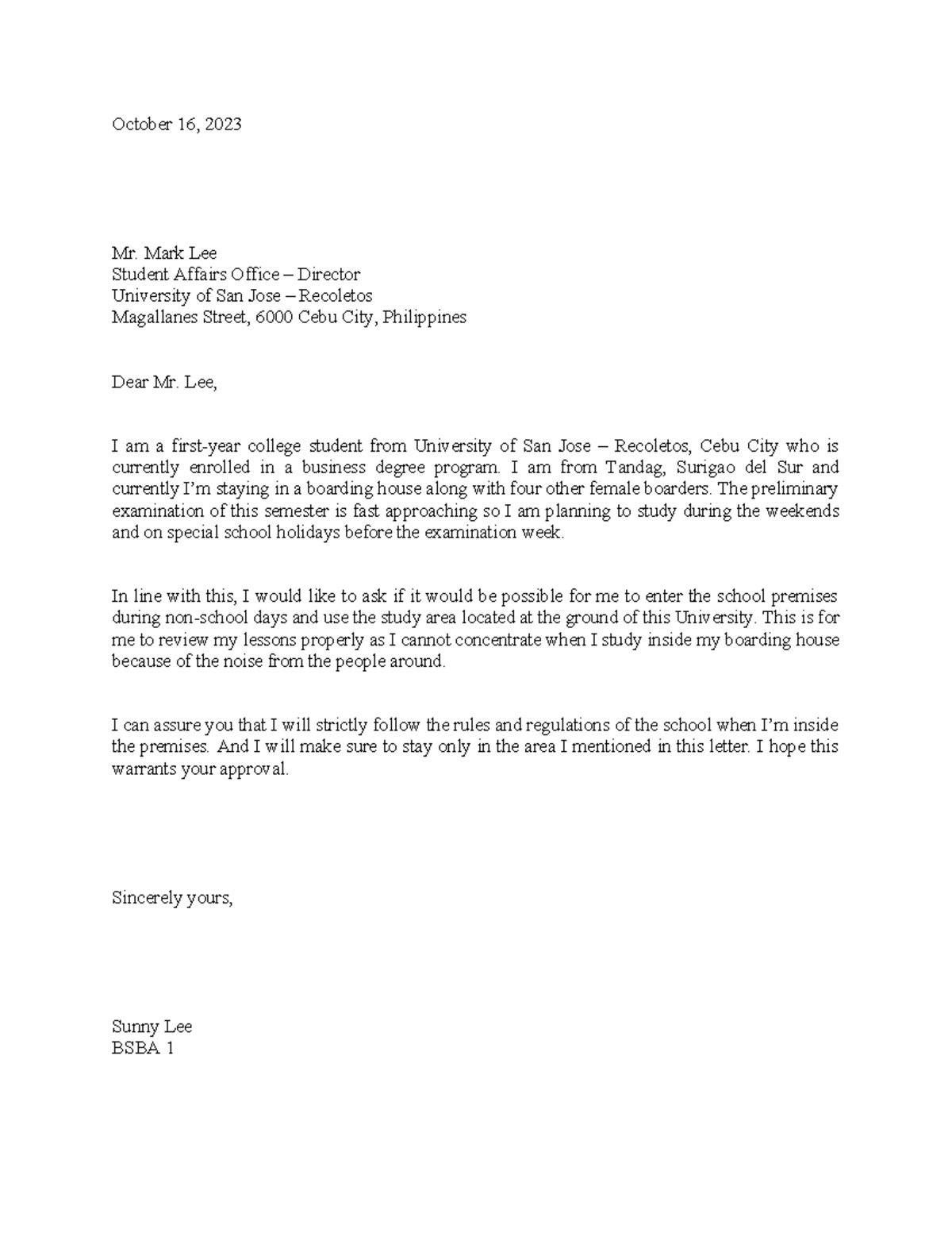 GE PC - Activity by Pair - le it go - October 16, 2023 Mr. Mark Lee ...