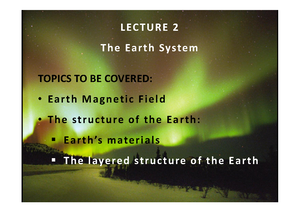Lecture 4 - Plate Tectonics - TOPICS TO BE COVERED: • P r i n c i p l e ...