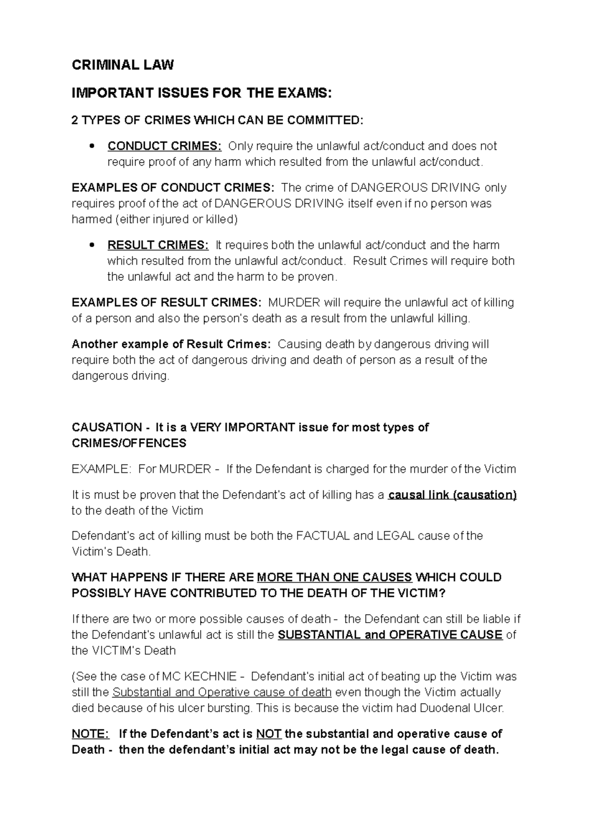 ( Revised) Criminal LAW ( Examples) - CRIMINAL LAW IMPORTANT ISSUES FOR ... ( Revised) Criminal LAW ( Examples) - CRIMINAL LAW IMPORTANT ISSUES FOR ...