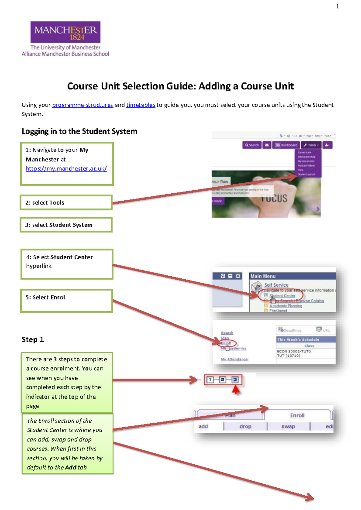 AMBS Guide to Course Selection Adding a Course Unit - Course Unit ...