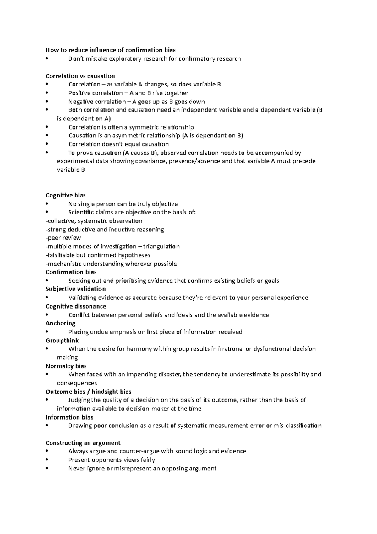 Good sicence bad science pt 3 - How to reduce influence of confirmation ...