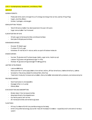 Basic nutrition - BMI notes and calculations - FCSC 1322 - Studocu