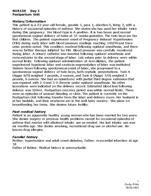 Biophysical profile Maternal New Born - ACTIVE LEARNING TEMPLATES ...