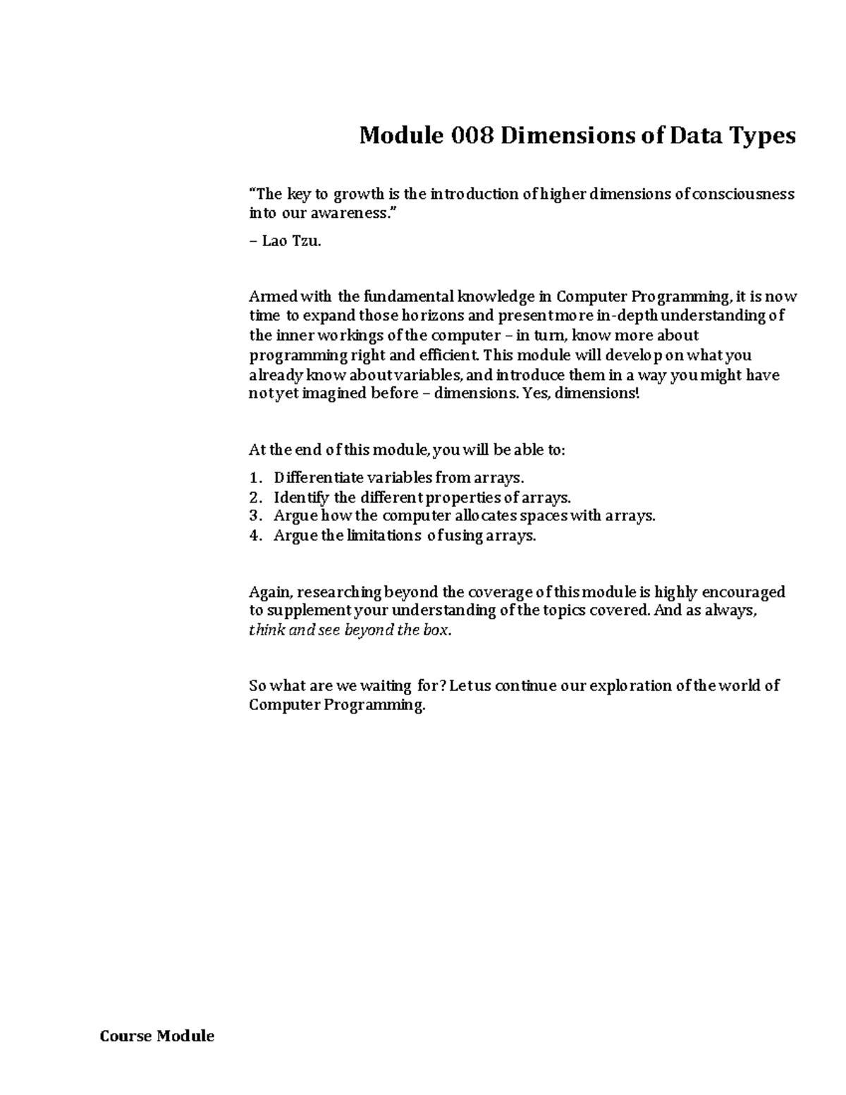 W8-Module-Dimensions of Data Types - Course Module Module 008 ...