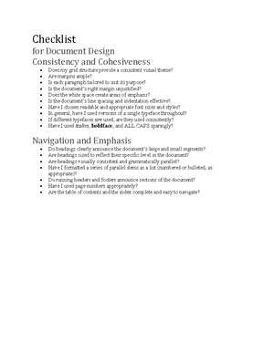 Answer-Checklist for Emails - Question Answer What is the purpose of ...