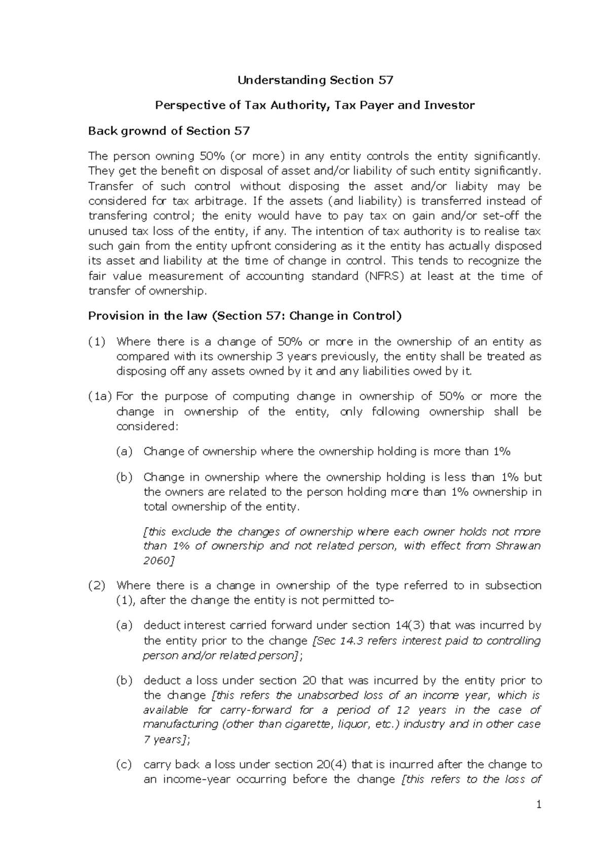 Understanding Section 57 (We CAN) - Understanding Section 57 ...