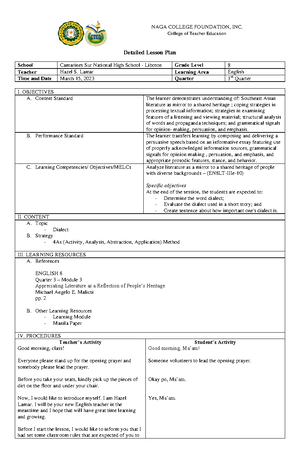 Vargas-EDUC5- Sample Assessment Questions - VARGAS, LUISITO B. II-BSEd ENGLISH EDUC 5 ACTIVITY ...