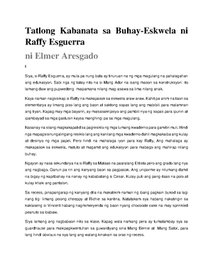 01 Pinkaw (Isabelo S. Sobrevaga) - SI PINKAW (Maikling kwentong ...